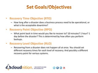 Construction of a Disaster Recovery Plan Webinar | PDF