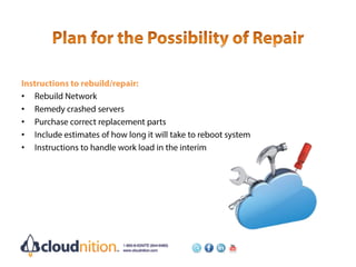 Construction of a Disaster Recovery Plan Webinar | PDF