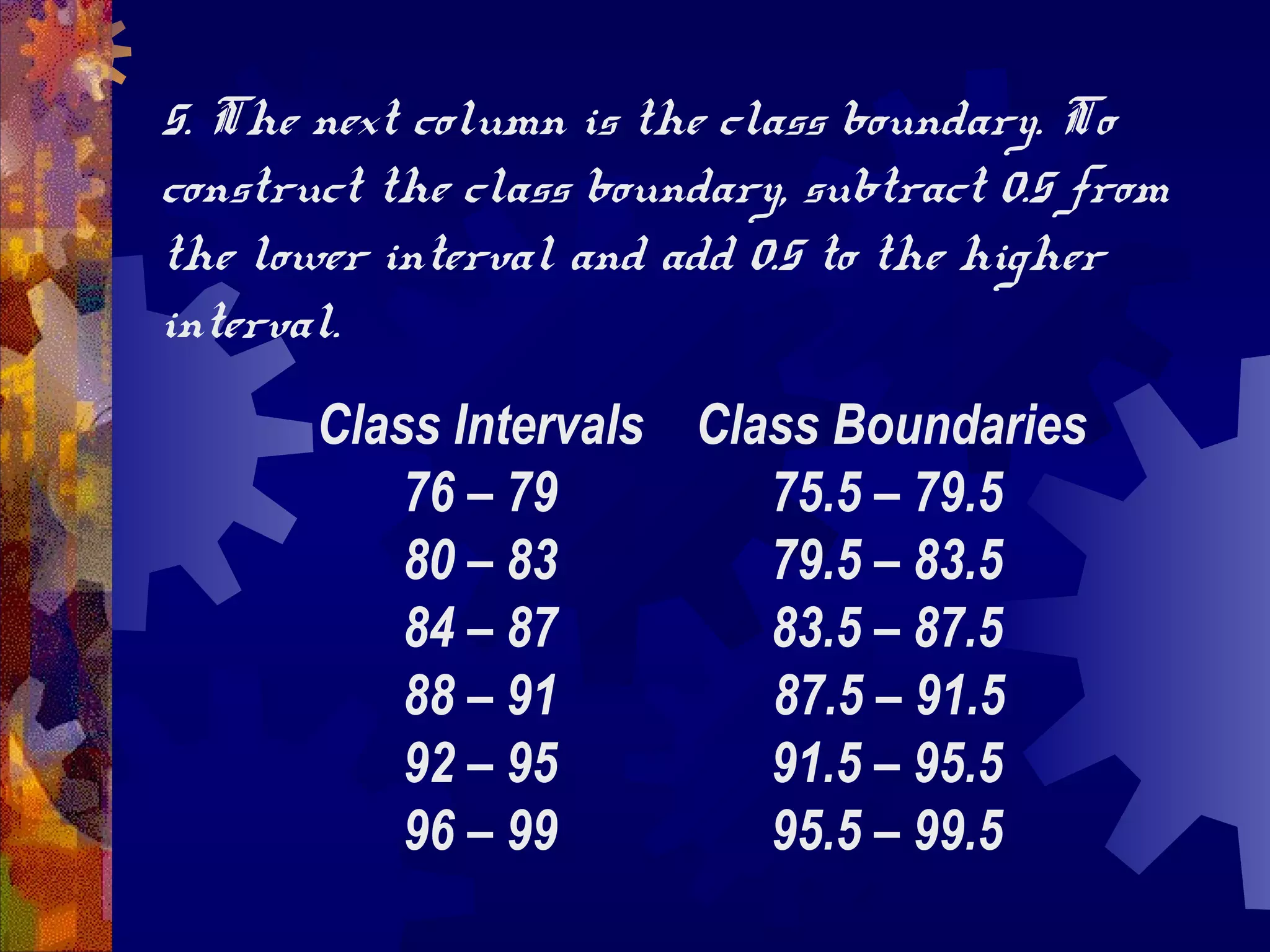 Construction of a frequency table | PPT