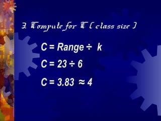 Construction of a frequency table | PPT