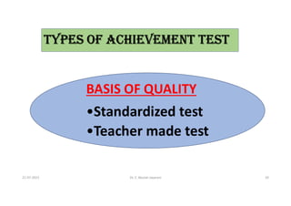 Construction of an achievement test | PDF