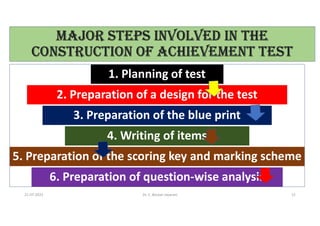 Construction of an achievement test | PDF