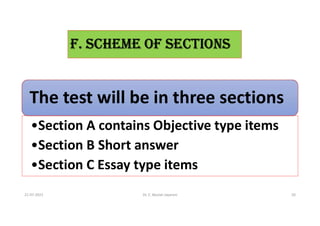 Construction of an achievement test | PDF
