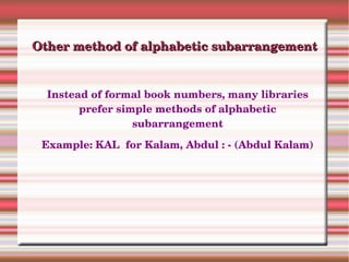 DDC Number Building for shelf arrangement | ODP