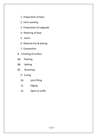 Construction of cc_road | PDF