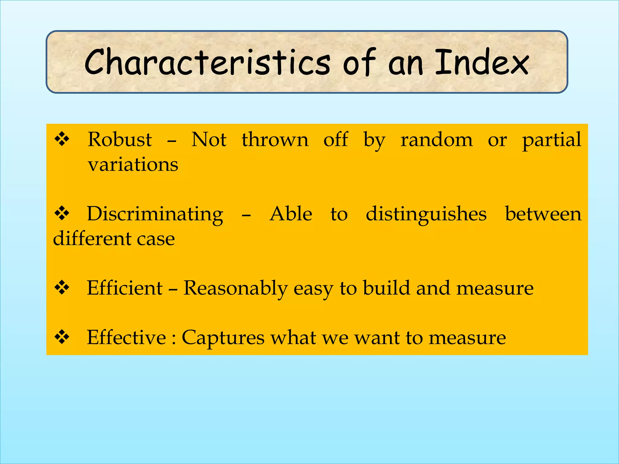 Construction of composite index: process & methods | PDF
