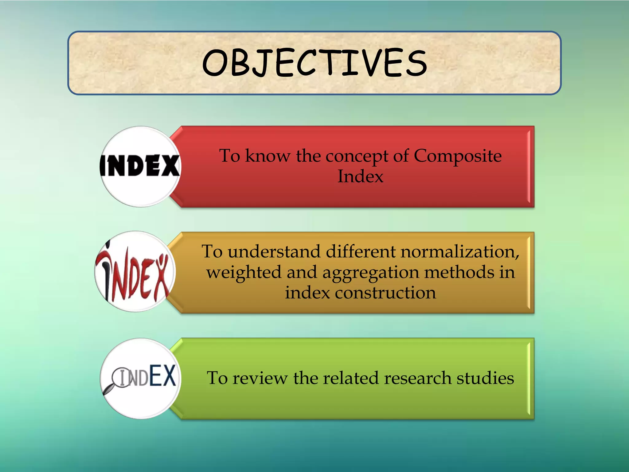 Construction of composite index: process & methods | PDF
