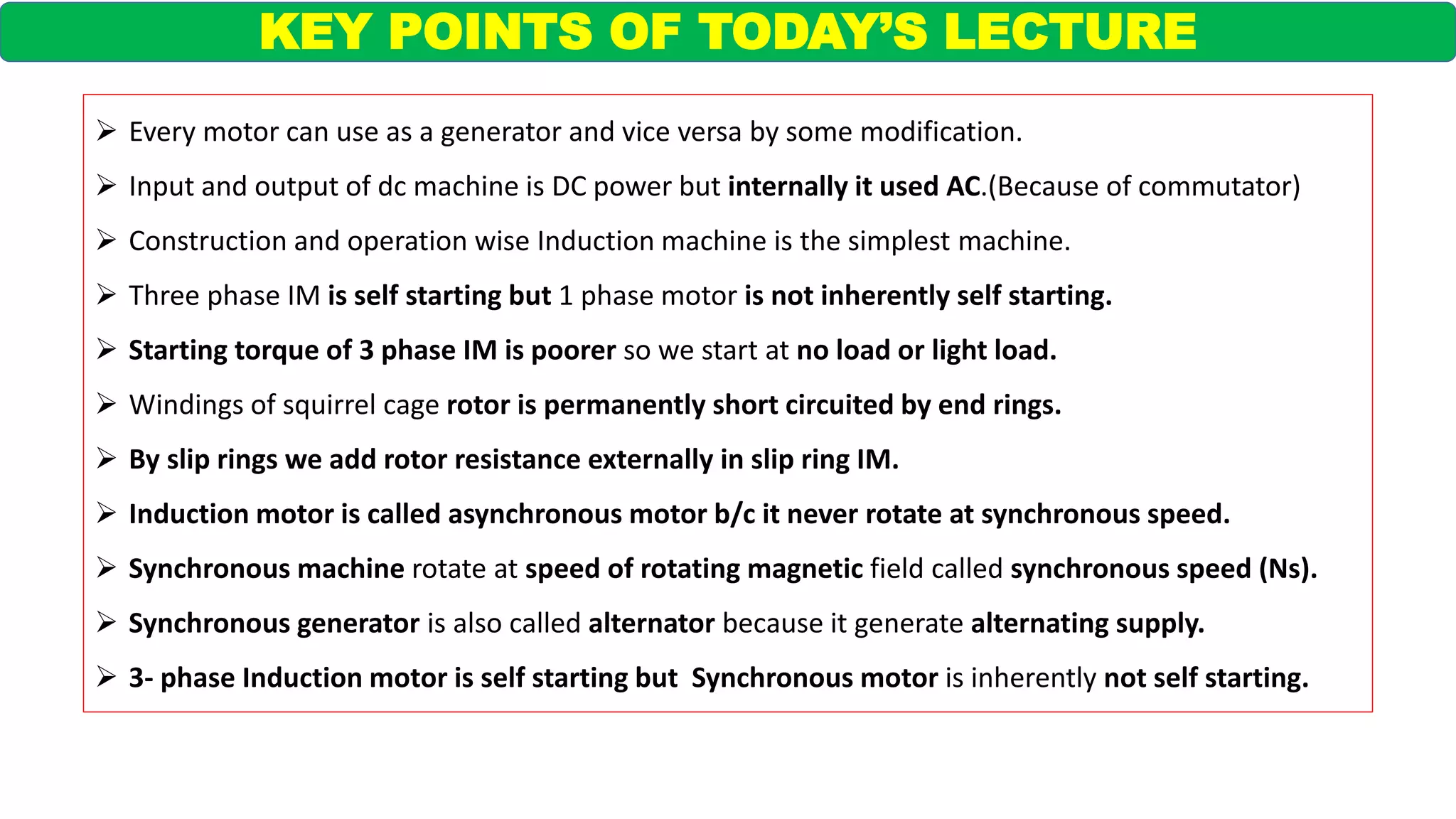 CONSTRUCTION OF DC MACHINE, INDUCTION MACHINE & SYNCHRONOUS MACHINE|DAY ...