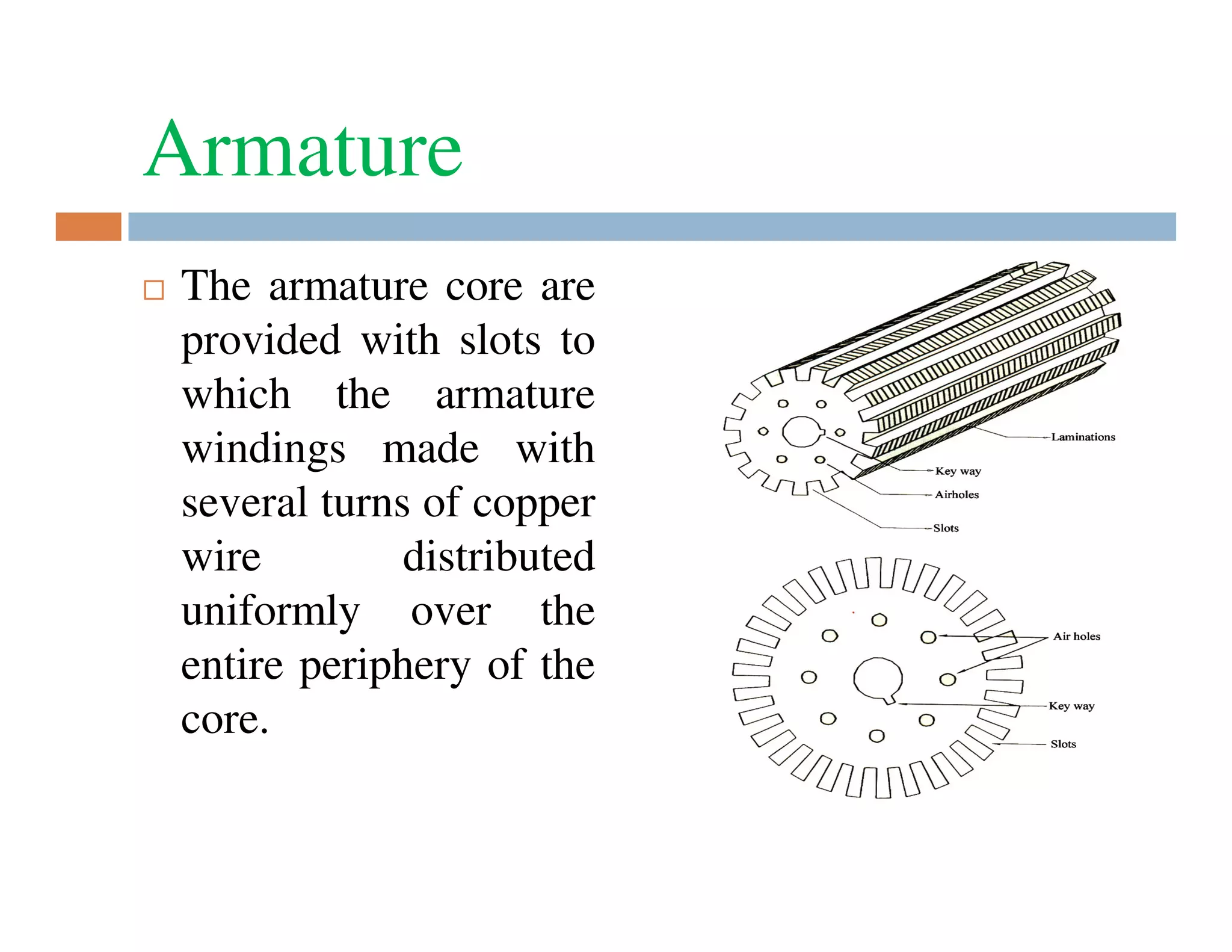 Construction of dc machines | PDF
