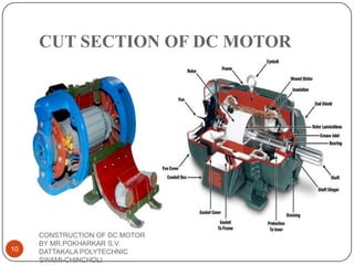 Construction of dc motor induction training programme-phase-i | PPTX