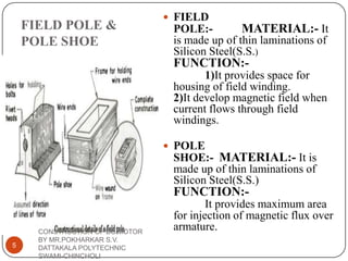 Construction of dc motor induction training programme-phase-i | PPTX ...