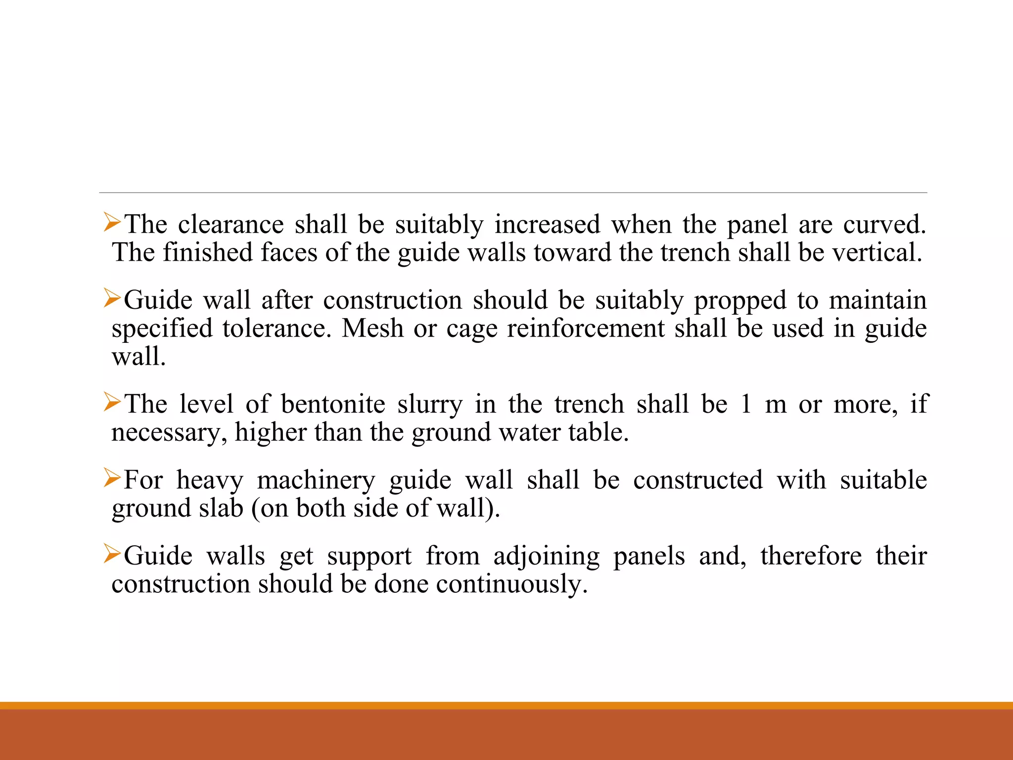 Construction of diaphragm wall | PPT