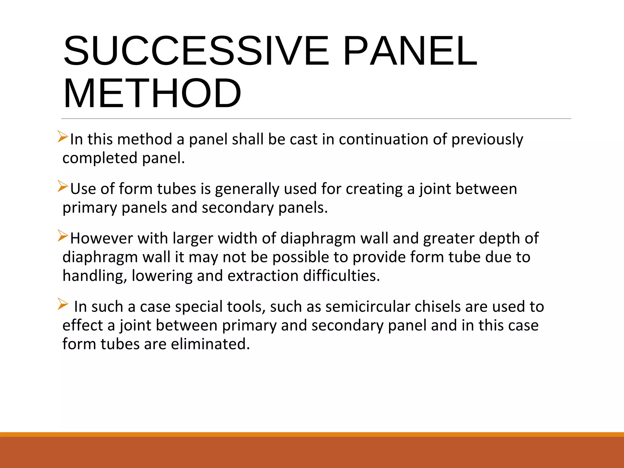 Construction of diaphragm wall | PPT