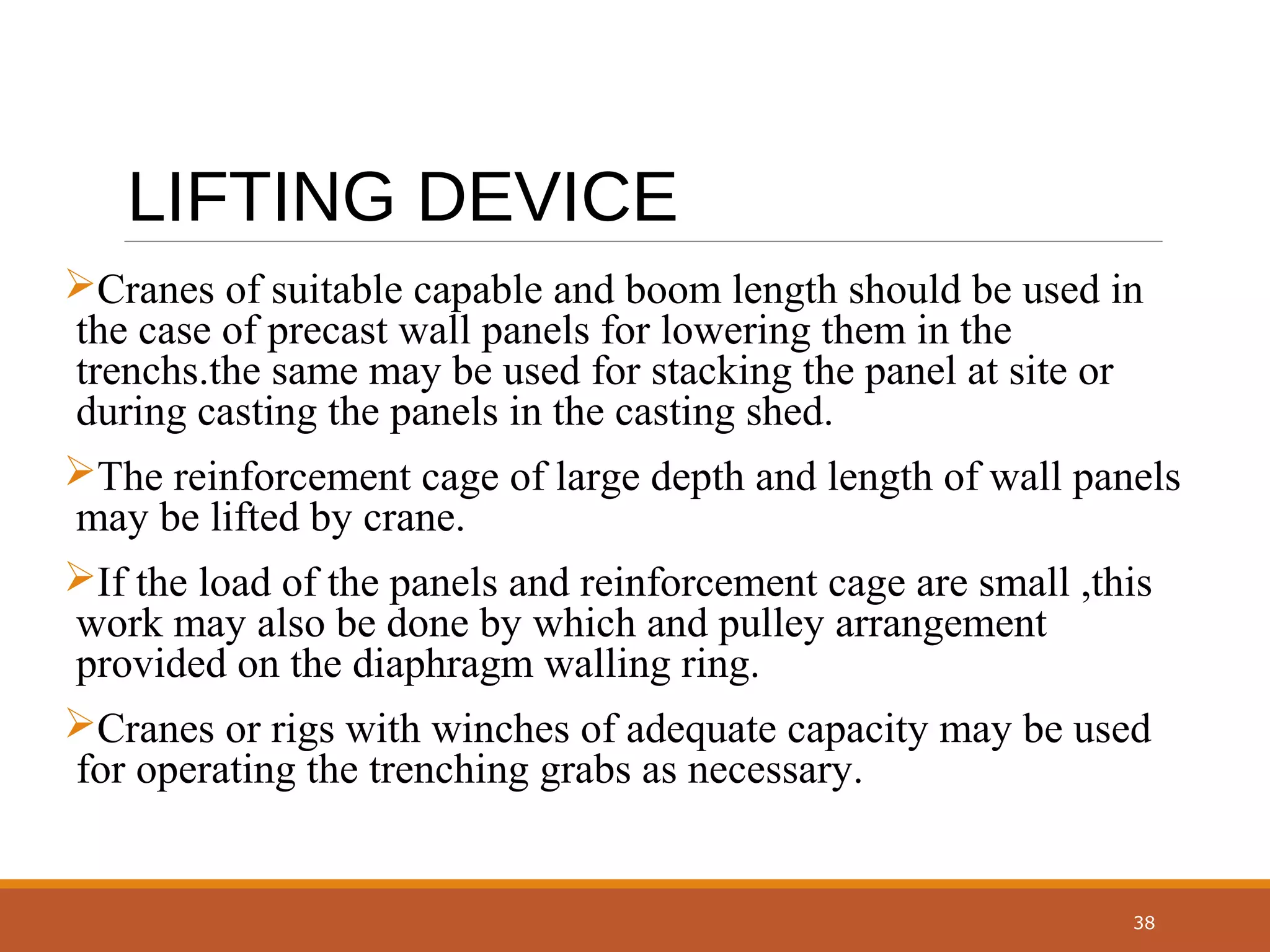 Construction of diaphragm wall | PPT