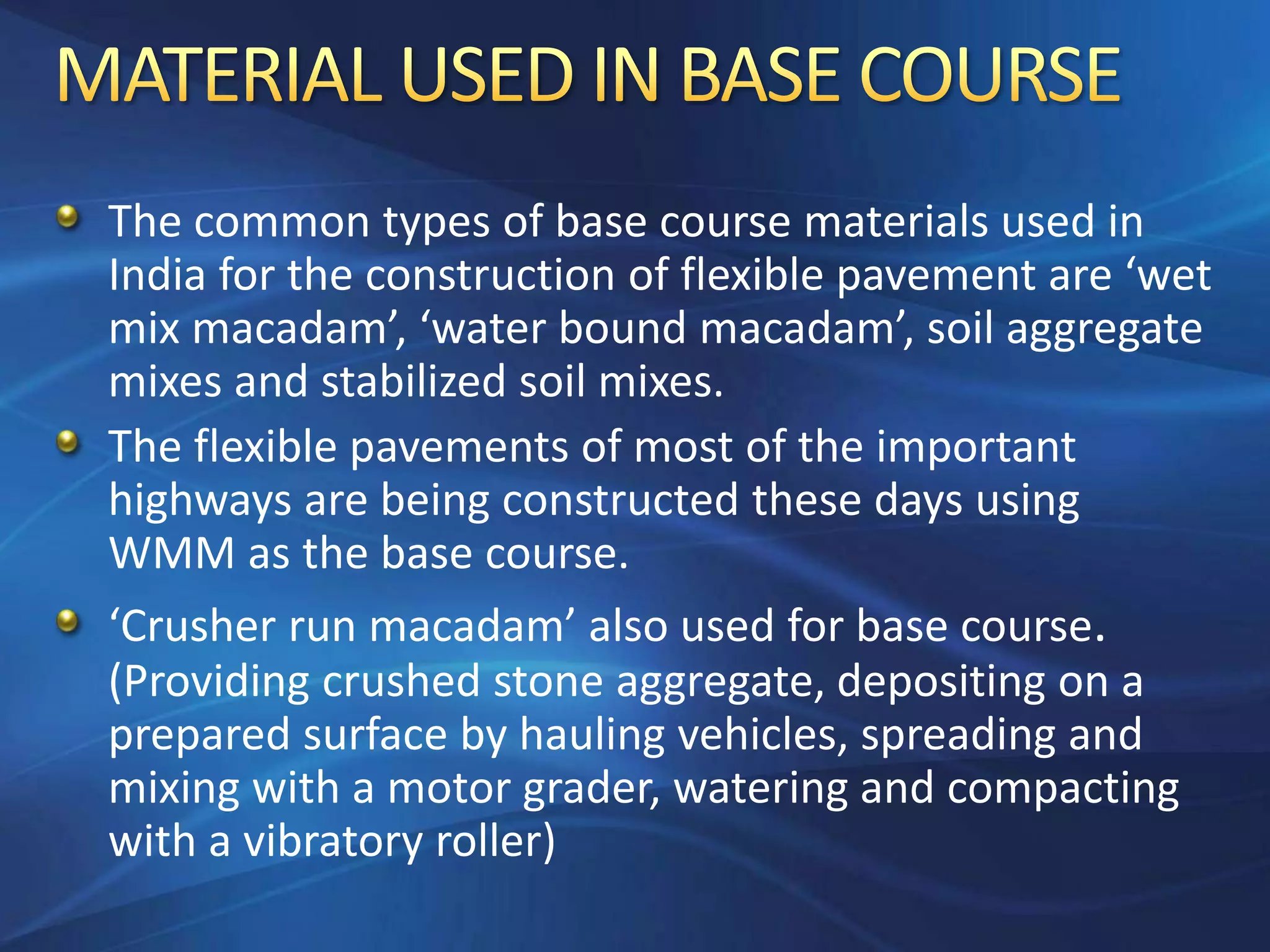 Construction of flexible pavements | PPTX
