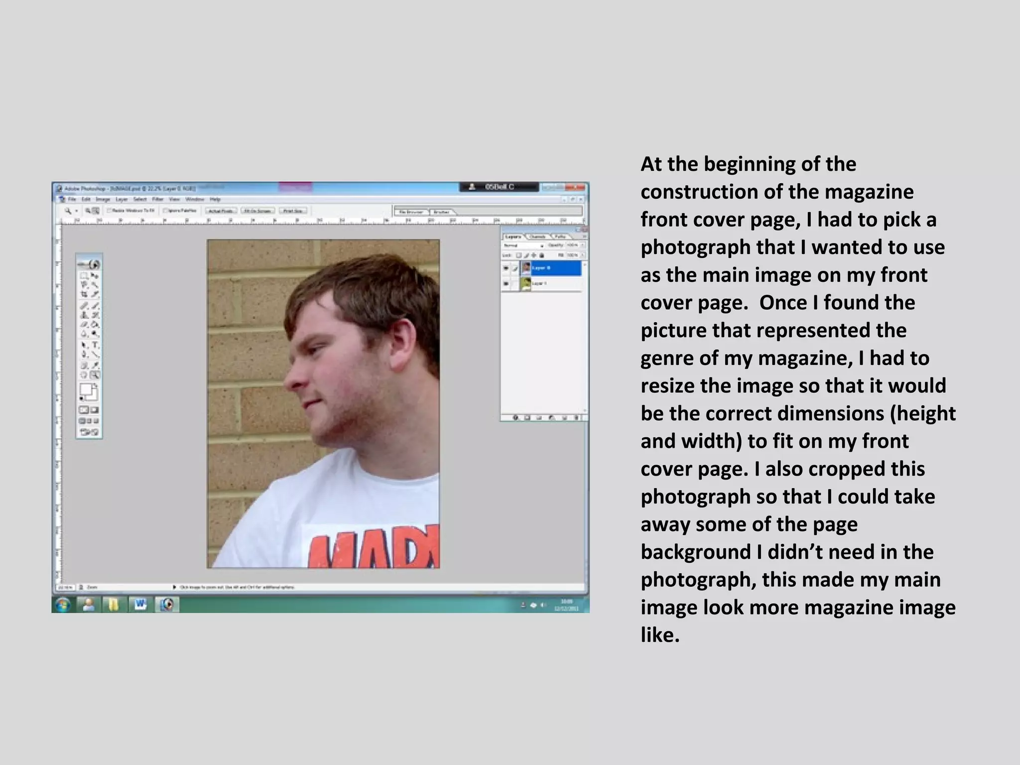 Construction of front cover magazine page | PPT