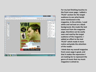 Construction of front cover magazine page | PPT
