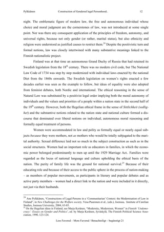 Construction Of Gendered Legal Personhood In The History Of | PDF