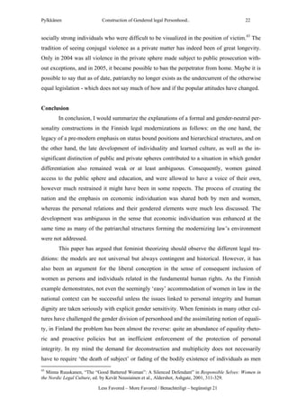 Construction Of Gendered Legal Personhood In The History Of | PDF