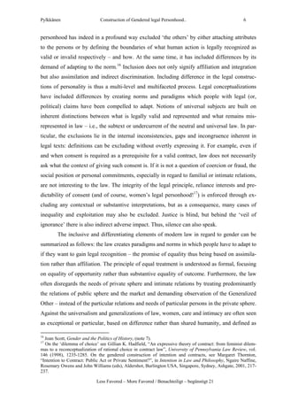Construction Of Gendered Legal Personhood In The History Of | PDF