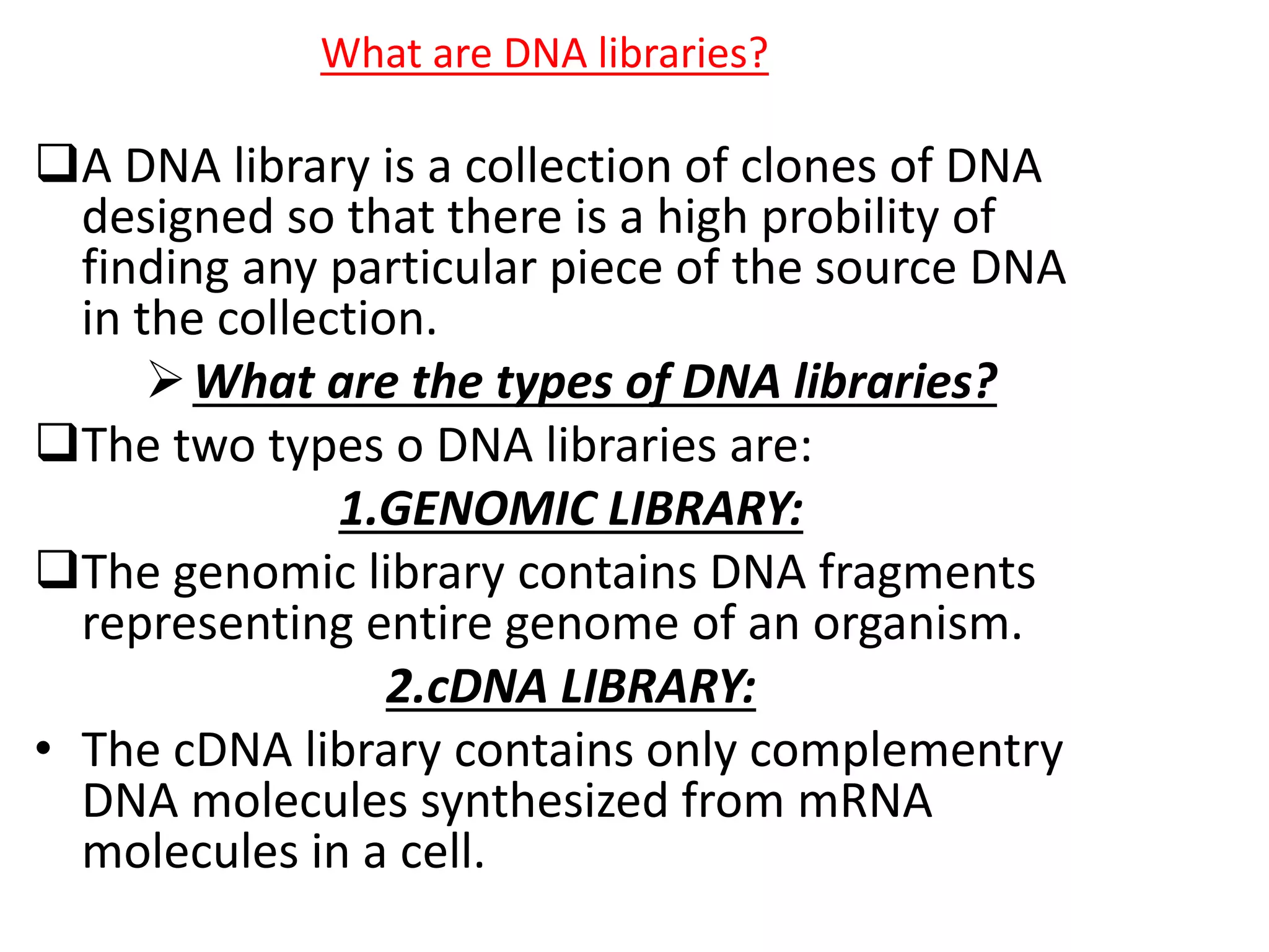 Construction of gene library | PPTX