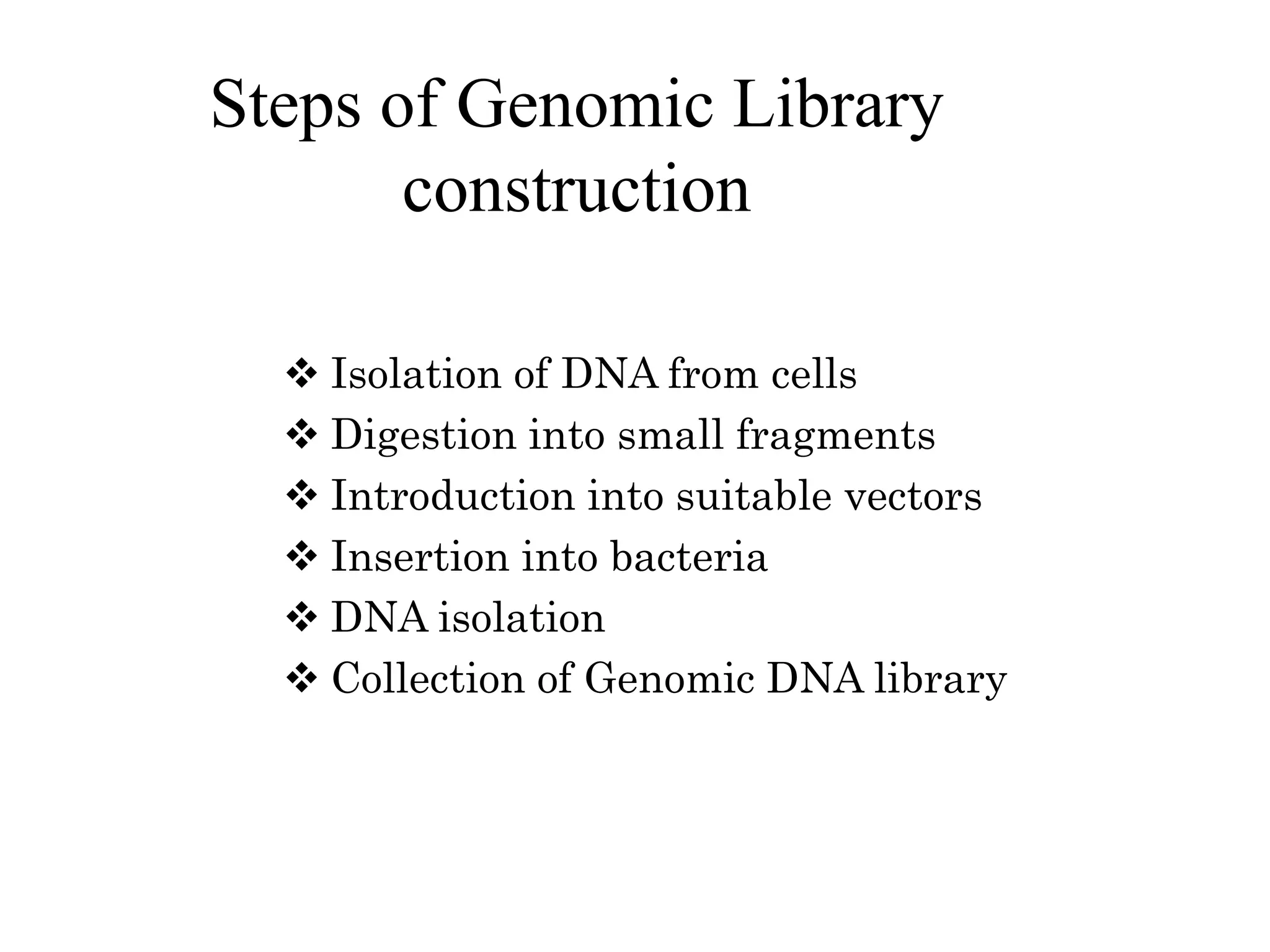 Construction of gene library | PPTX