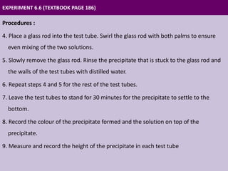 Construction of Ionic Equations through the Continuous Variation Method | PPTX