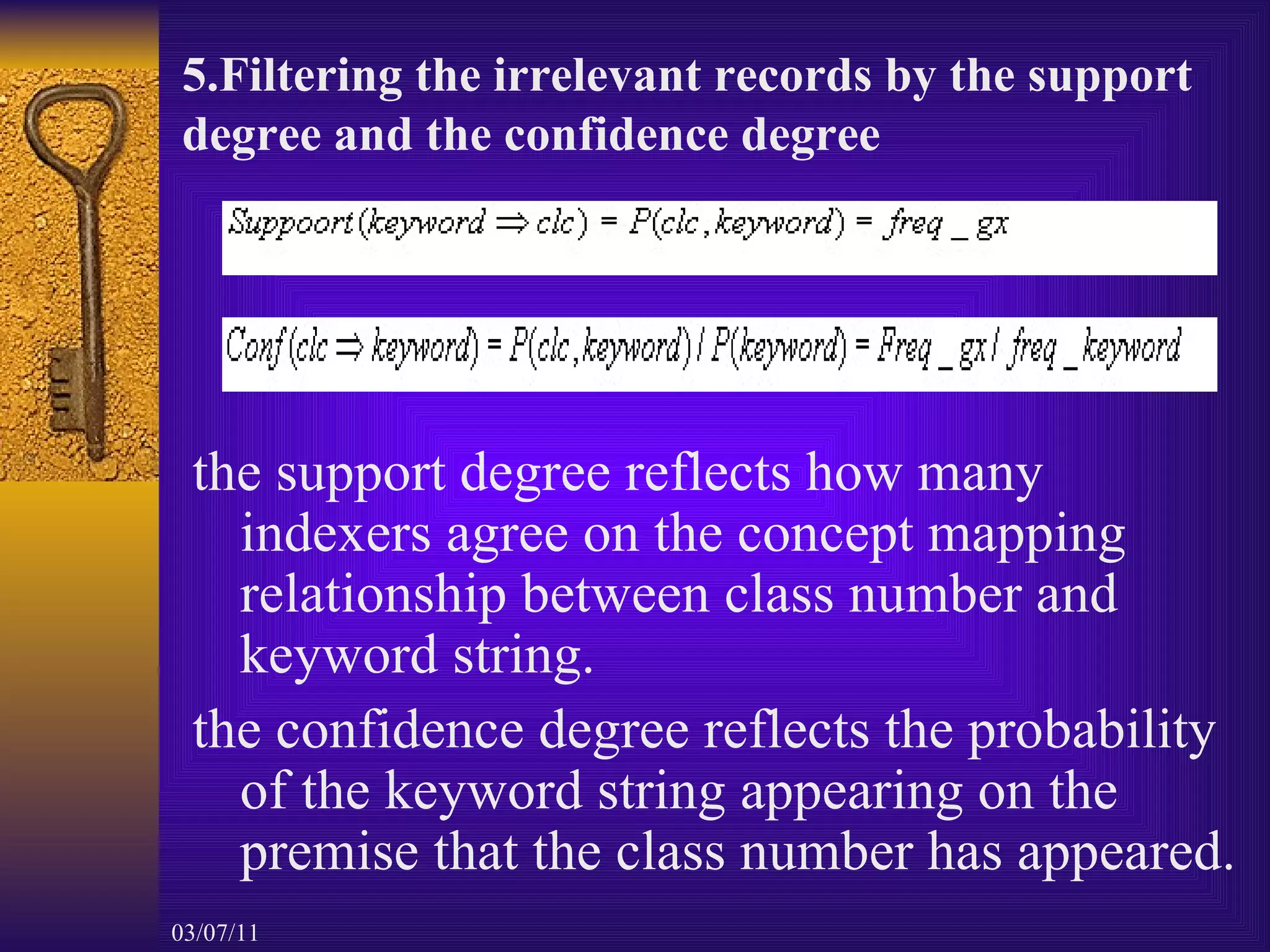 Construction of knowledge base for automatic indexing and ...