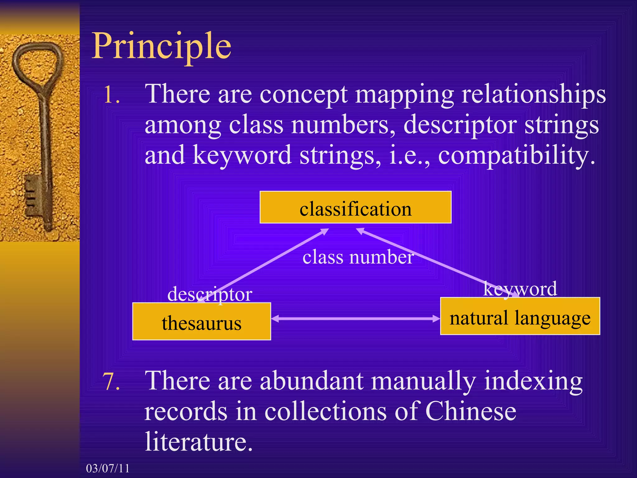 Construction of knowledge base for automatic indexing and ...