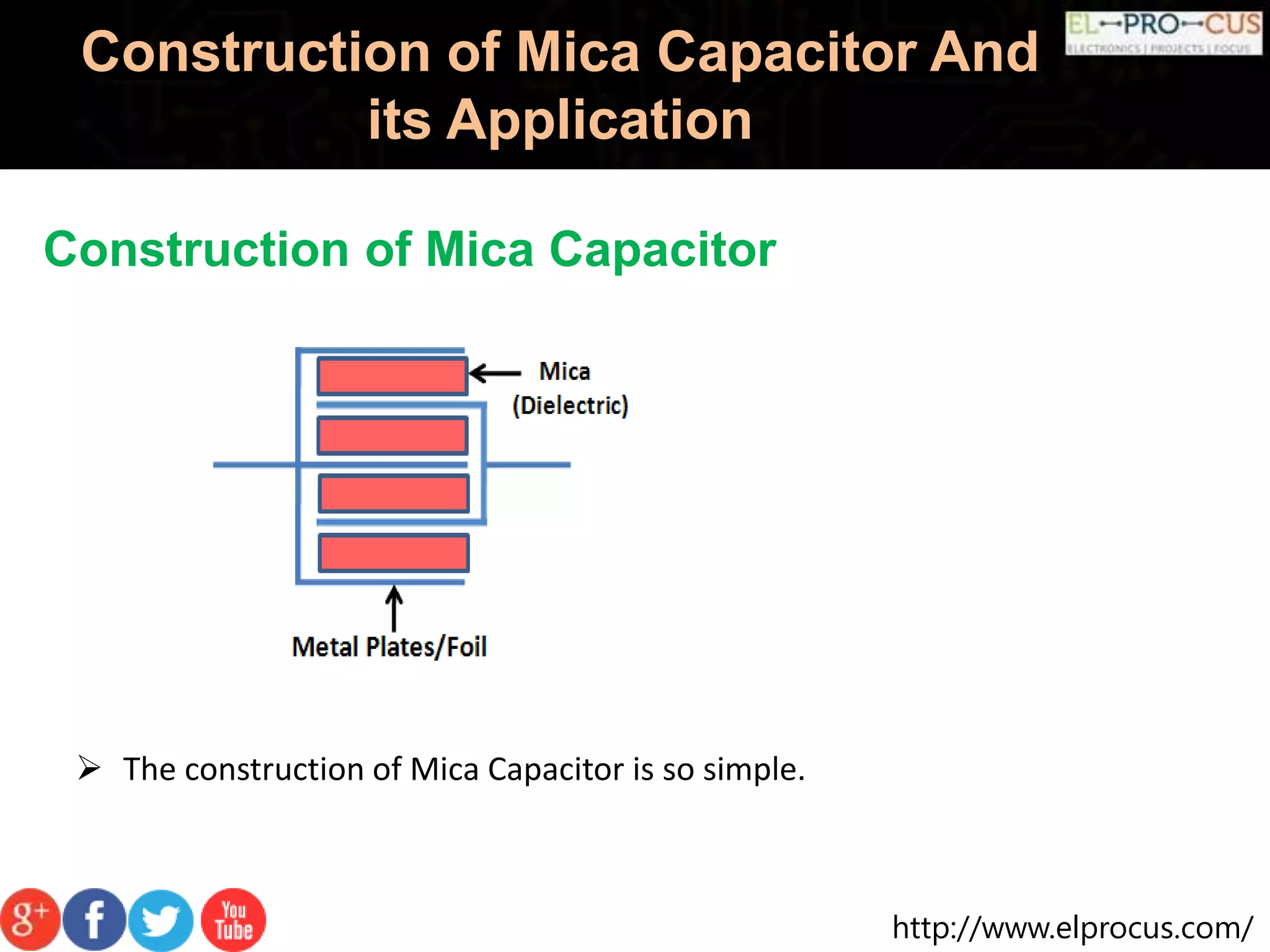 Construction of mica capacitor and its application | PPTX