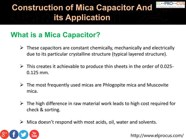 Construction of mica capacitor and its application | PPTX | Geology ...