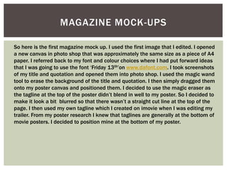 Construction of movie poster | PPT