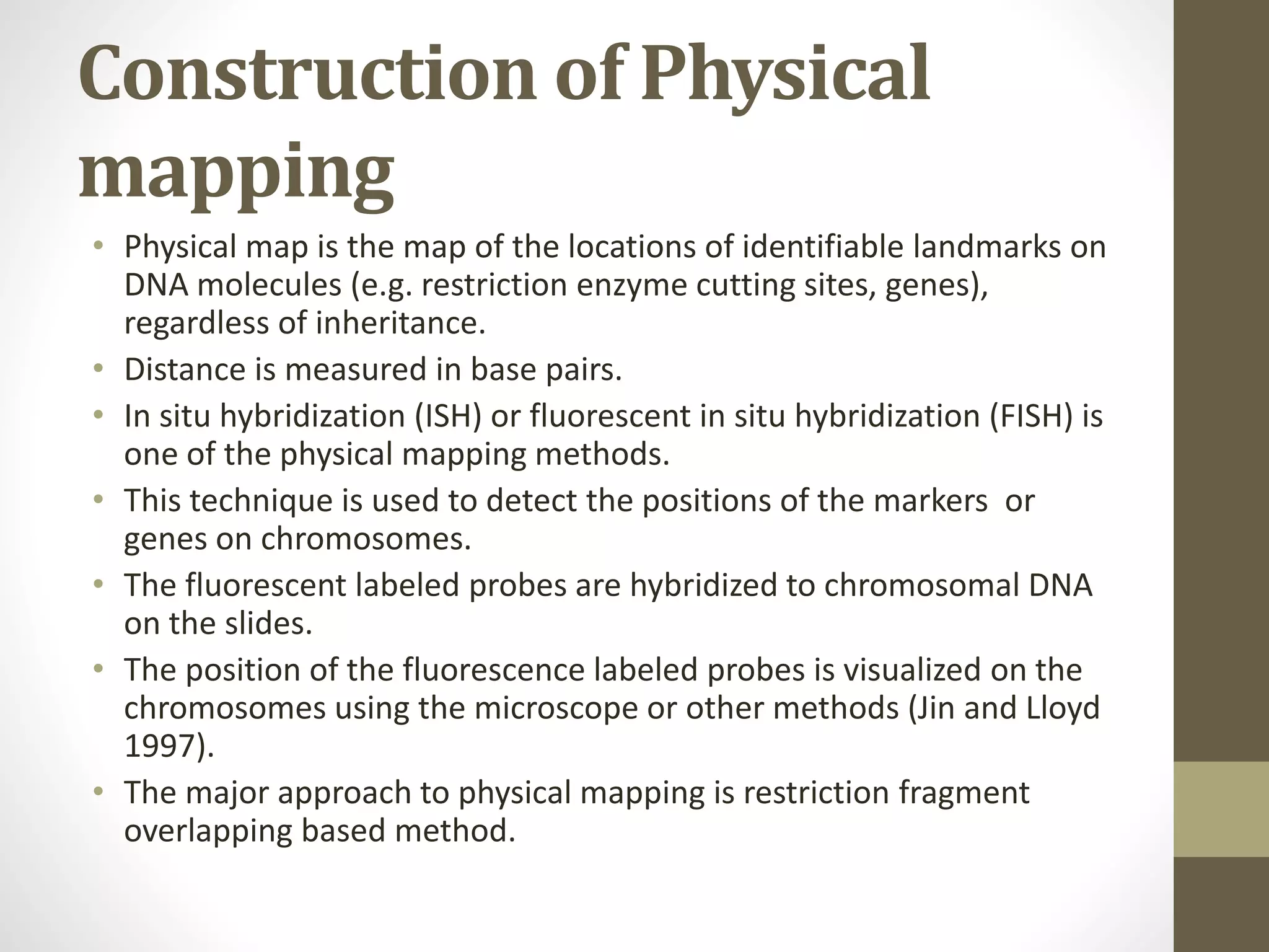 Construction of physical mapping | PPTX