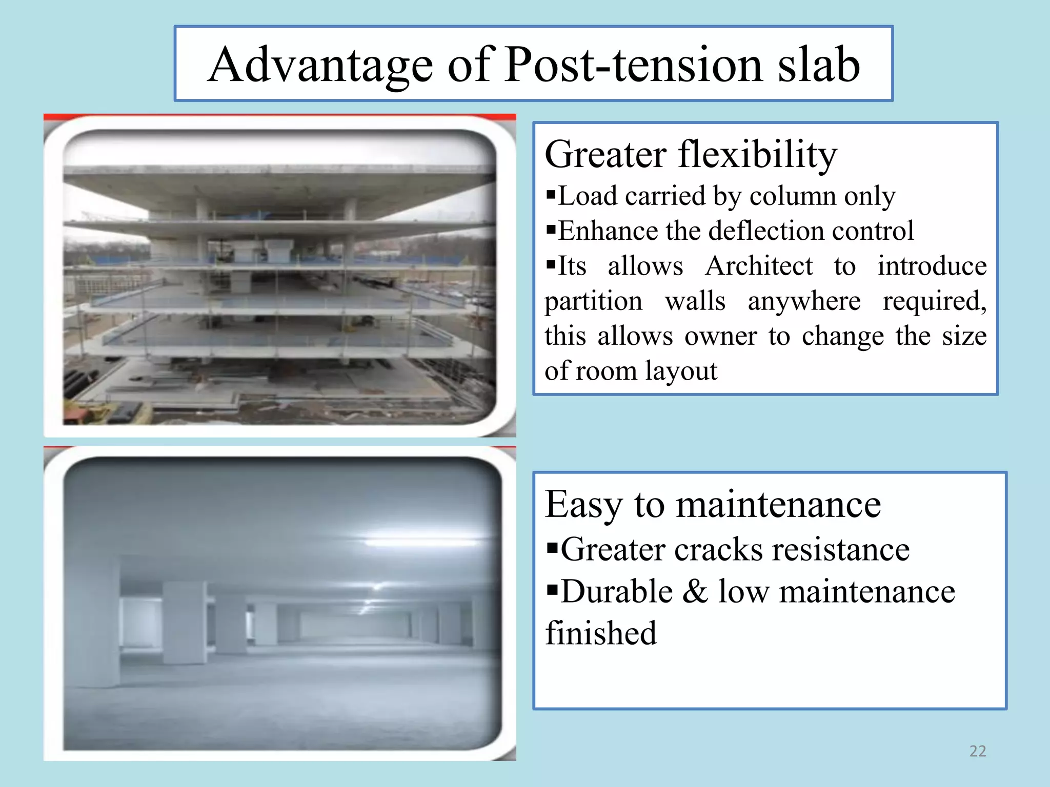 Construction of post tension slab | PDF