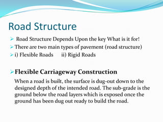 Construction of roads presentations | PPTX