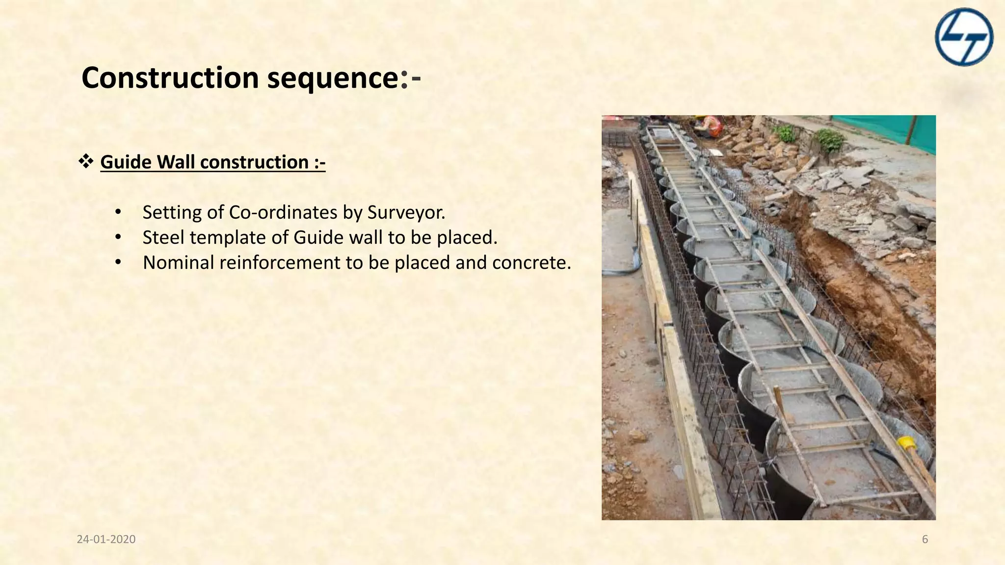 Construction of secant piles presentation | PPTX
