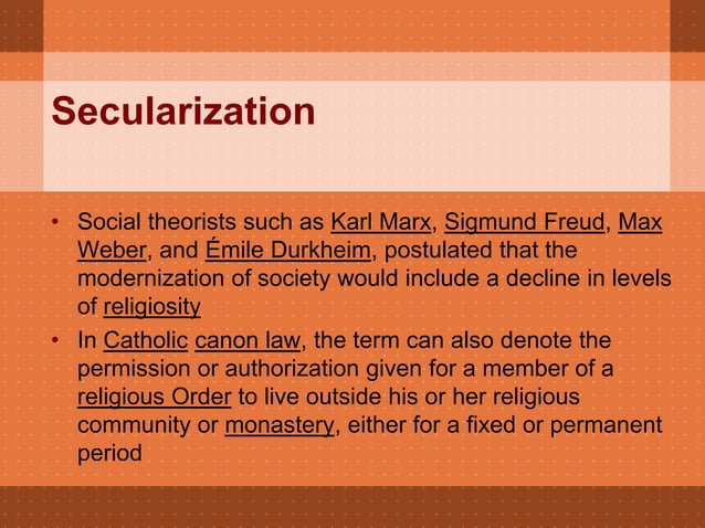 Construction of Secular and Sacred Religion | PPTX