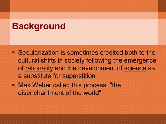 Construction of Secular and Sacred Religion | PPTX