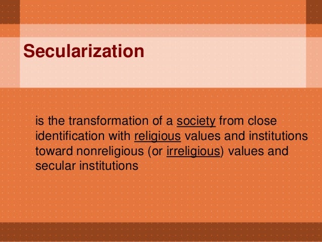 Construction of Secular and Sacred Religion