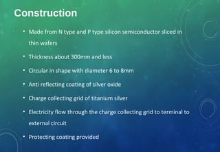 Construction of silicon cell | PPT