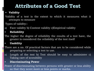 Construction of test | PPT