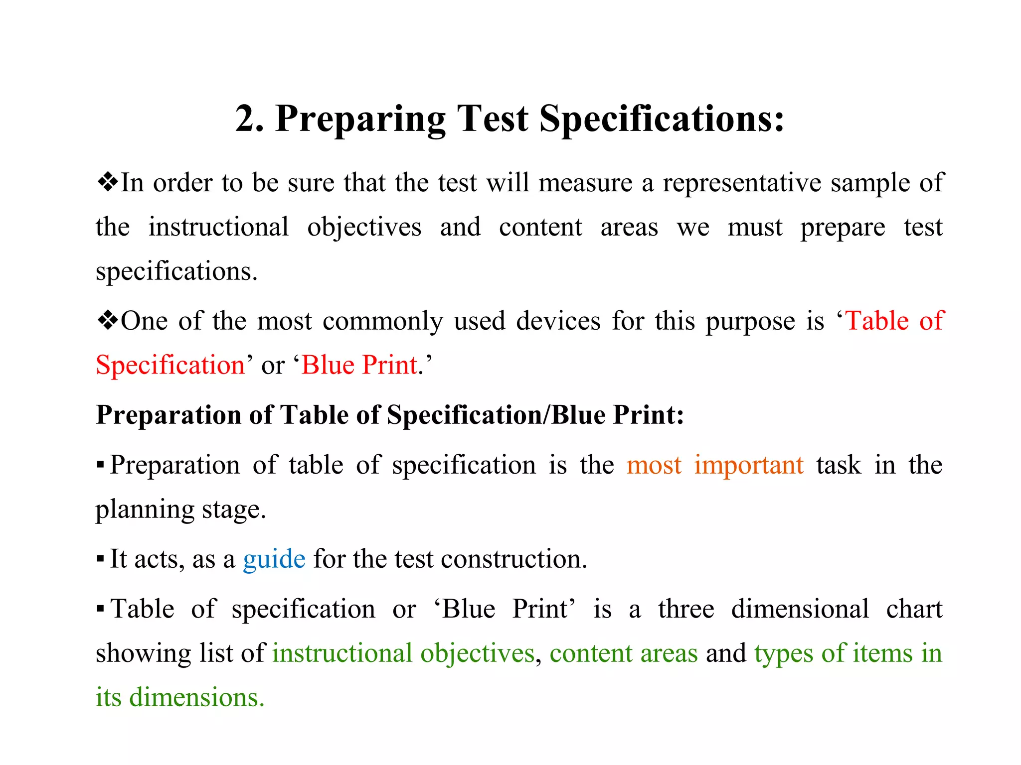 Construction of Test | PPTX