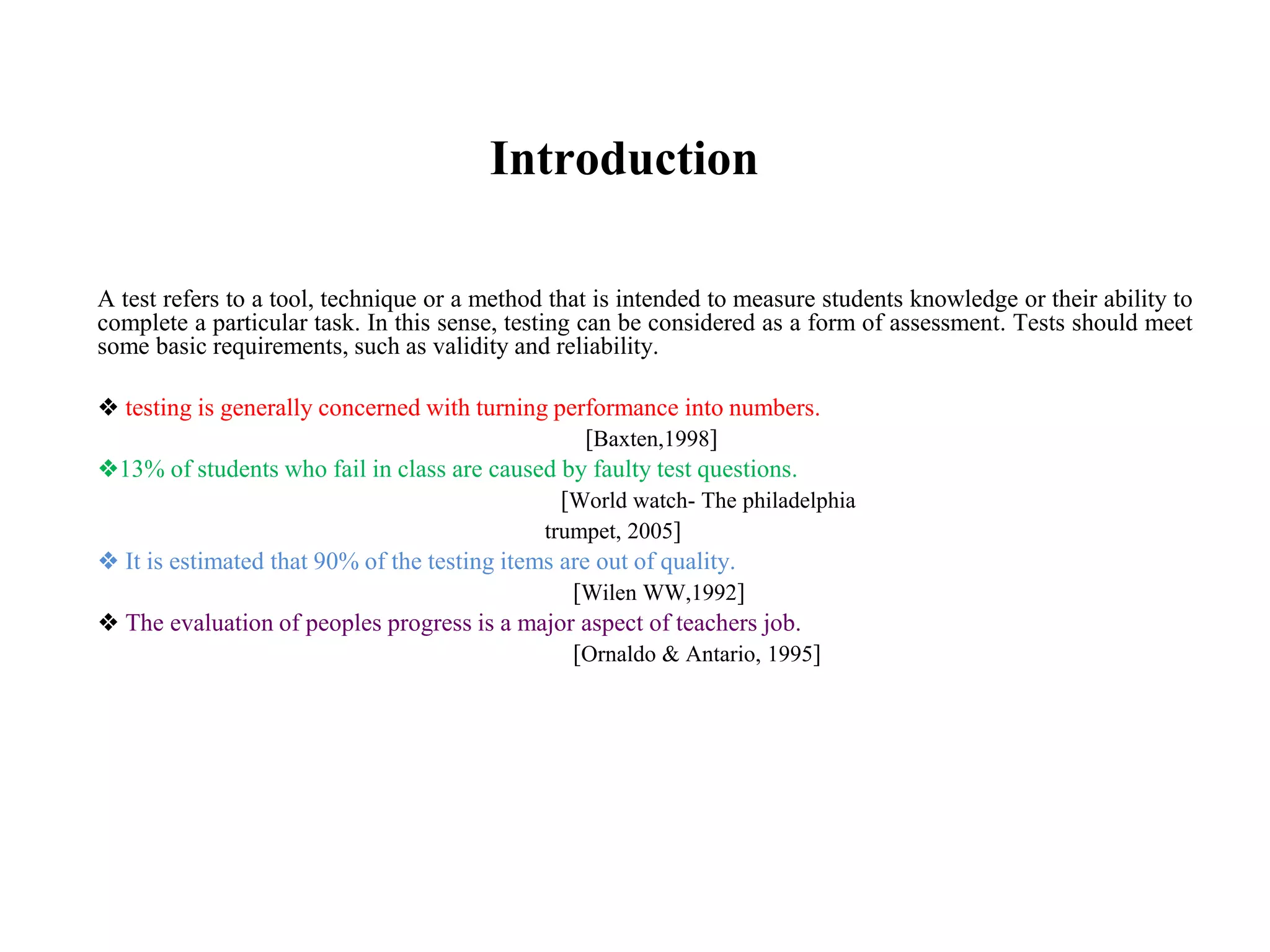 Construction of Test | PPTX