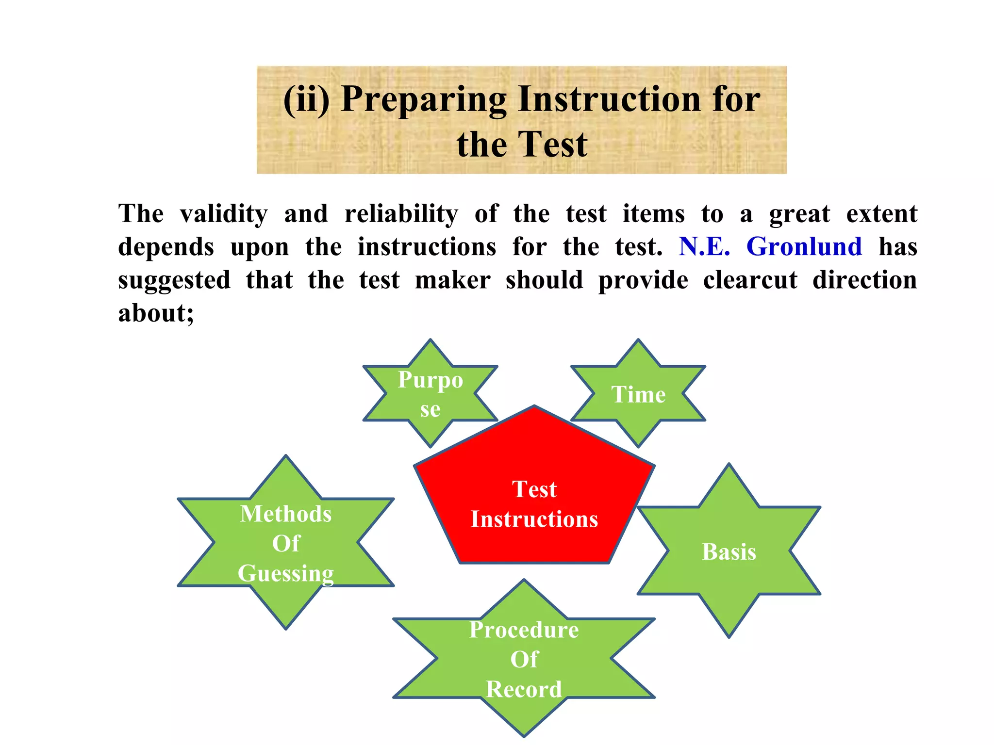 Construction of Test | PPTX