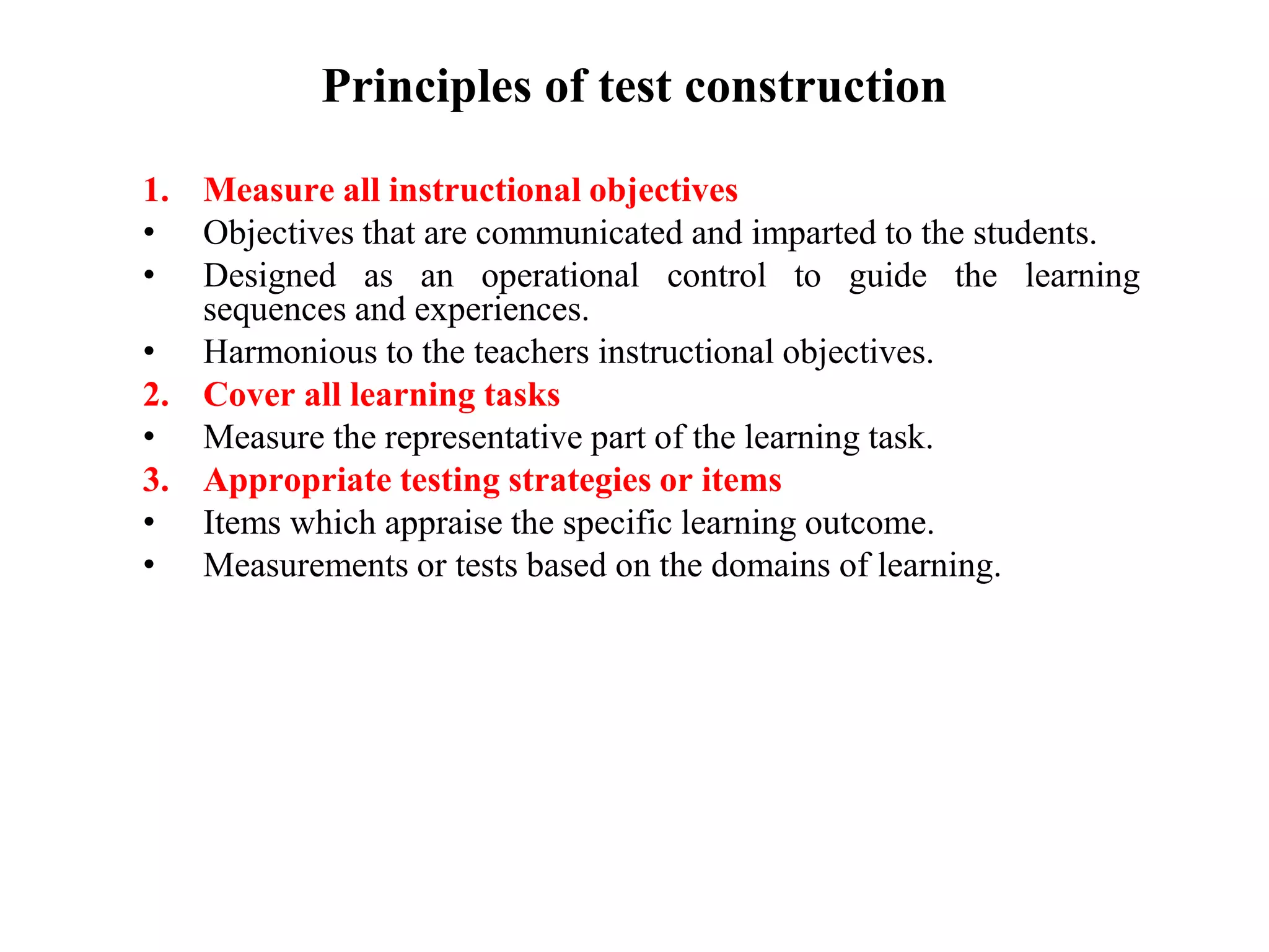 Construction of Test | PPTX