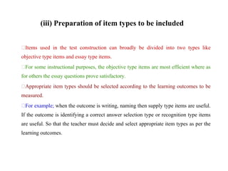 Construction of Test | PPTX