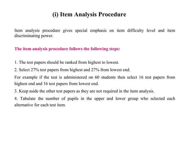 Construction of Test | PPTX | Standardized Testing | Educational Assessment