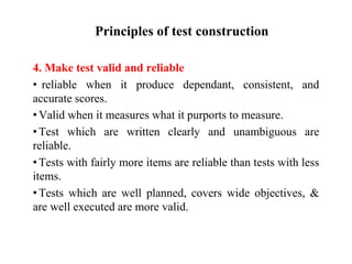 Construction of Test | PPTX