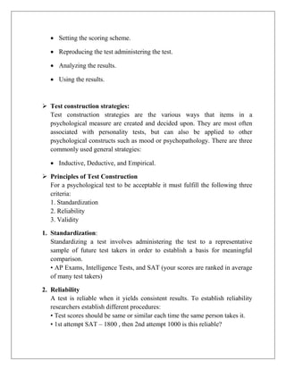 CONSTRUCTION OF TEST IN MANAGEMENT .docx