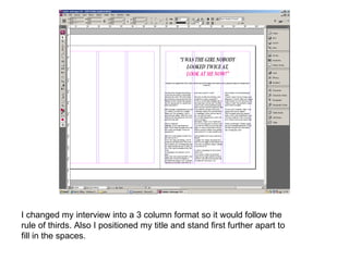 Construction of the double page spread | PPT
